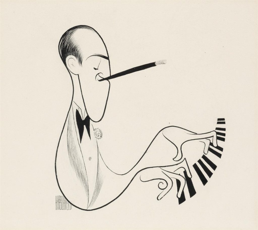 Al Hirschfeld_Gershwin caricature - Clássicos dos Clássicos